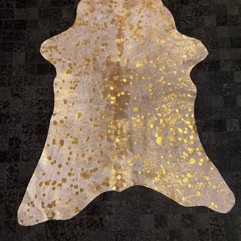 Acid Wash Cowhide Rug - Etsy