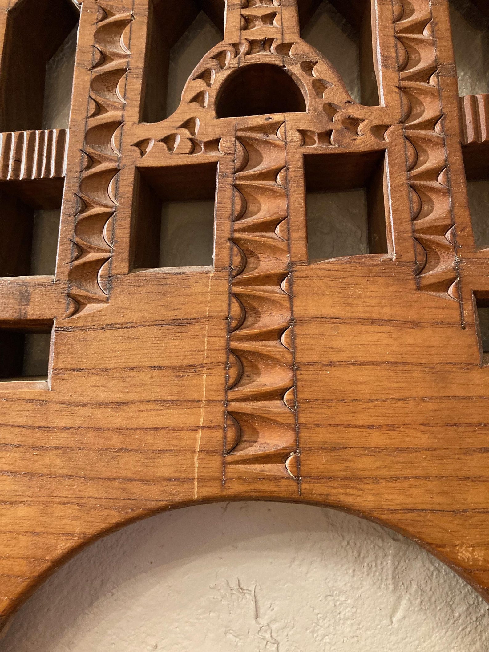 Vintage Hand Carved Decorative Wood Ox Yoke / Cattle Yoke - Folk Art ...