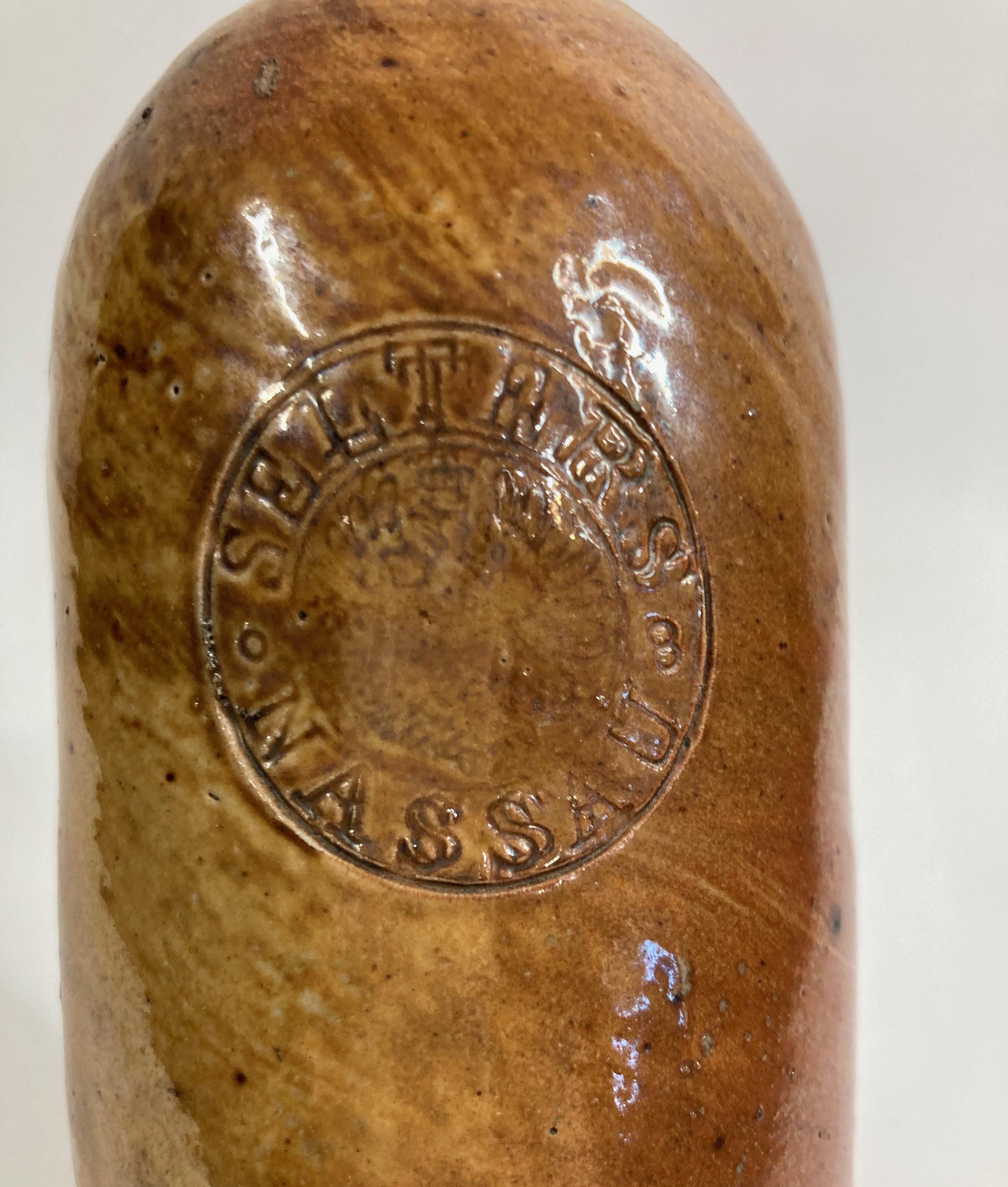 Antique Nassau Selters German Stoneware Mineral Water Bottle #652-G - Etsy
