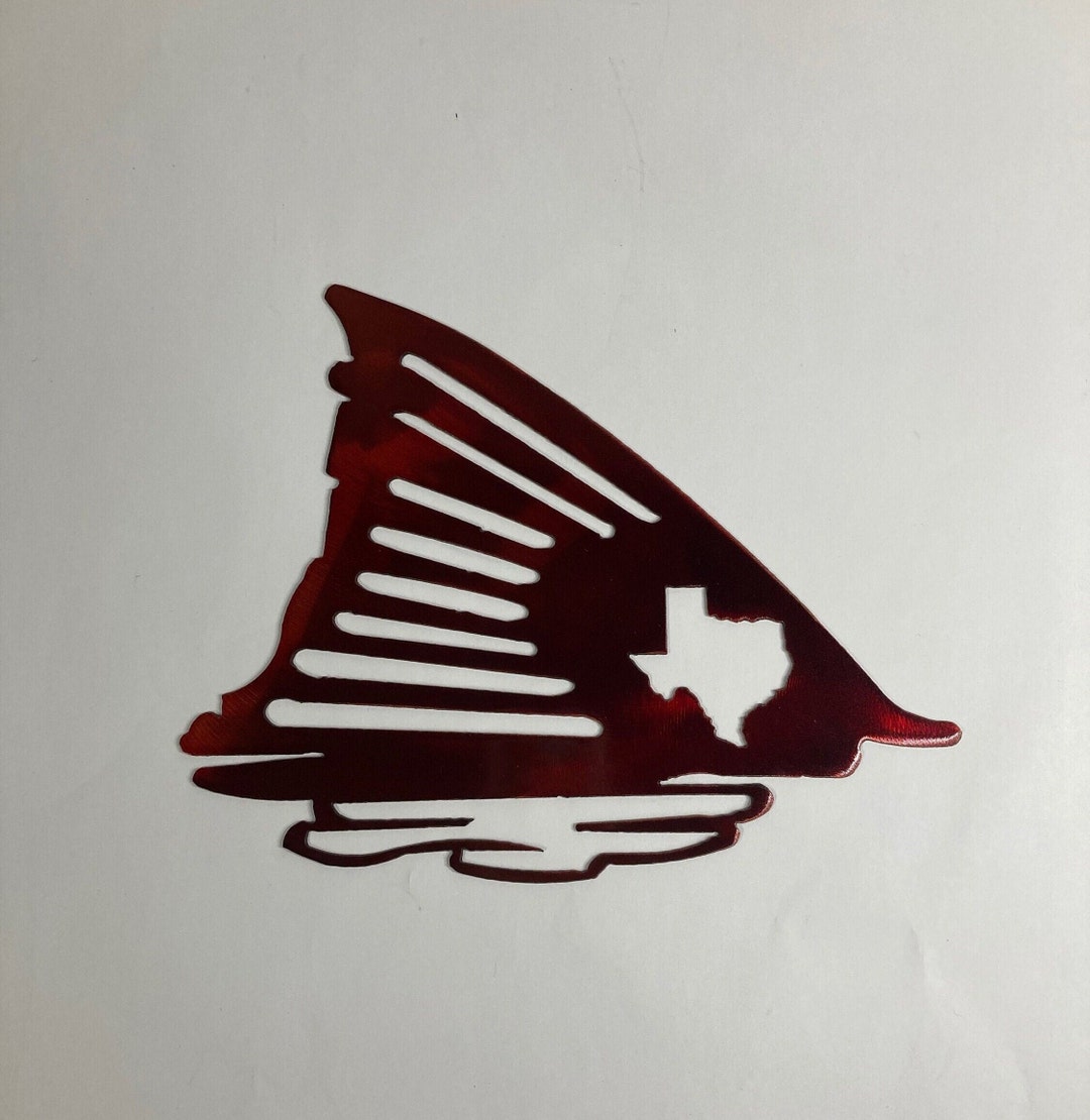Redfish Tail Metal Art - State of Texas Design #289-G - Etsy