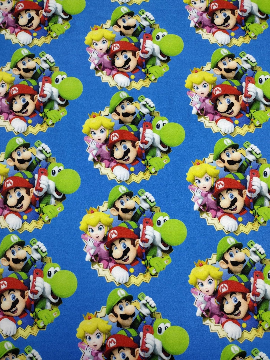 Mario Bros Fabric 4way Stretch Fabric Super Mario Spandex Fabric ...