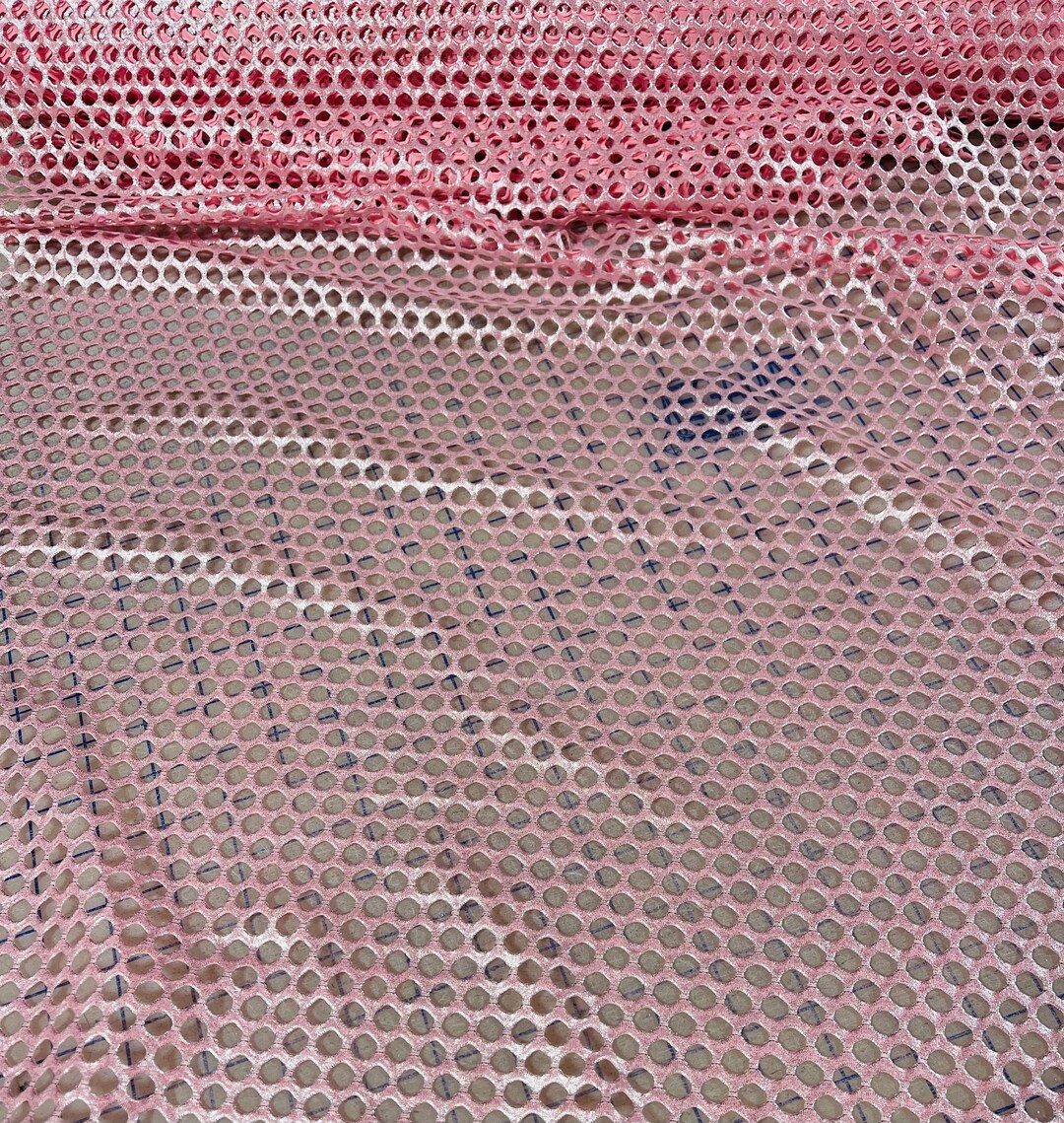 Metallic Fishnet Spandex Dance Fabric Pink Stretch Fishnet Swim Coverup ...