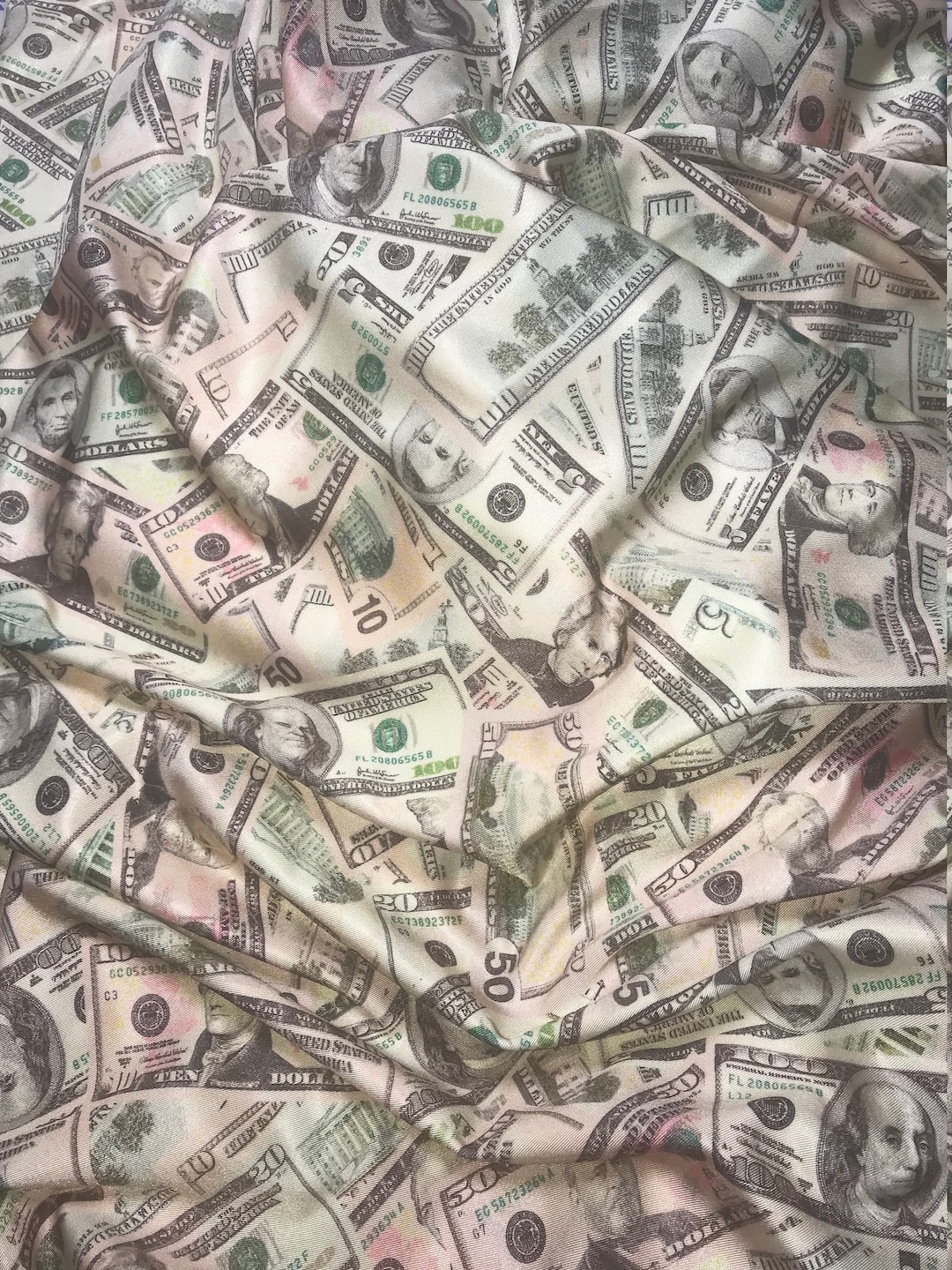 Money Fabric 4 Way Stretch Fabric Money Spandex - Etsy