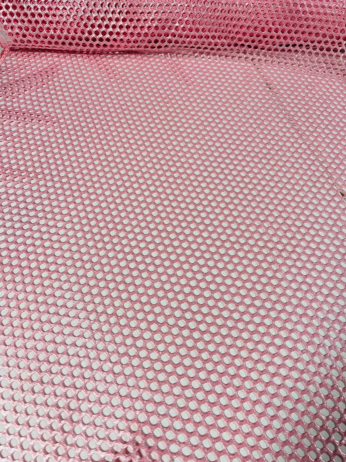 Metallic Fishnet Spandex Dance Fabric Pink Stretch Fishnet Swim Coverup ...