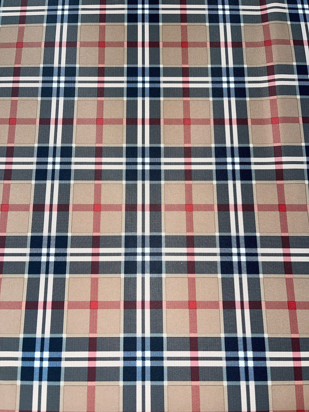 Spandex-plaid-4 Way Stretch-brown Plaid-stretch Fabric - Etsy