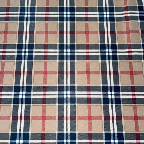 Stretch Plaid Fabric - Etsy