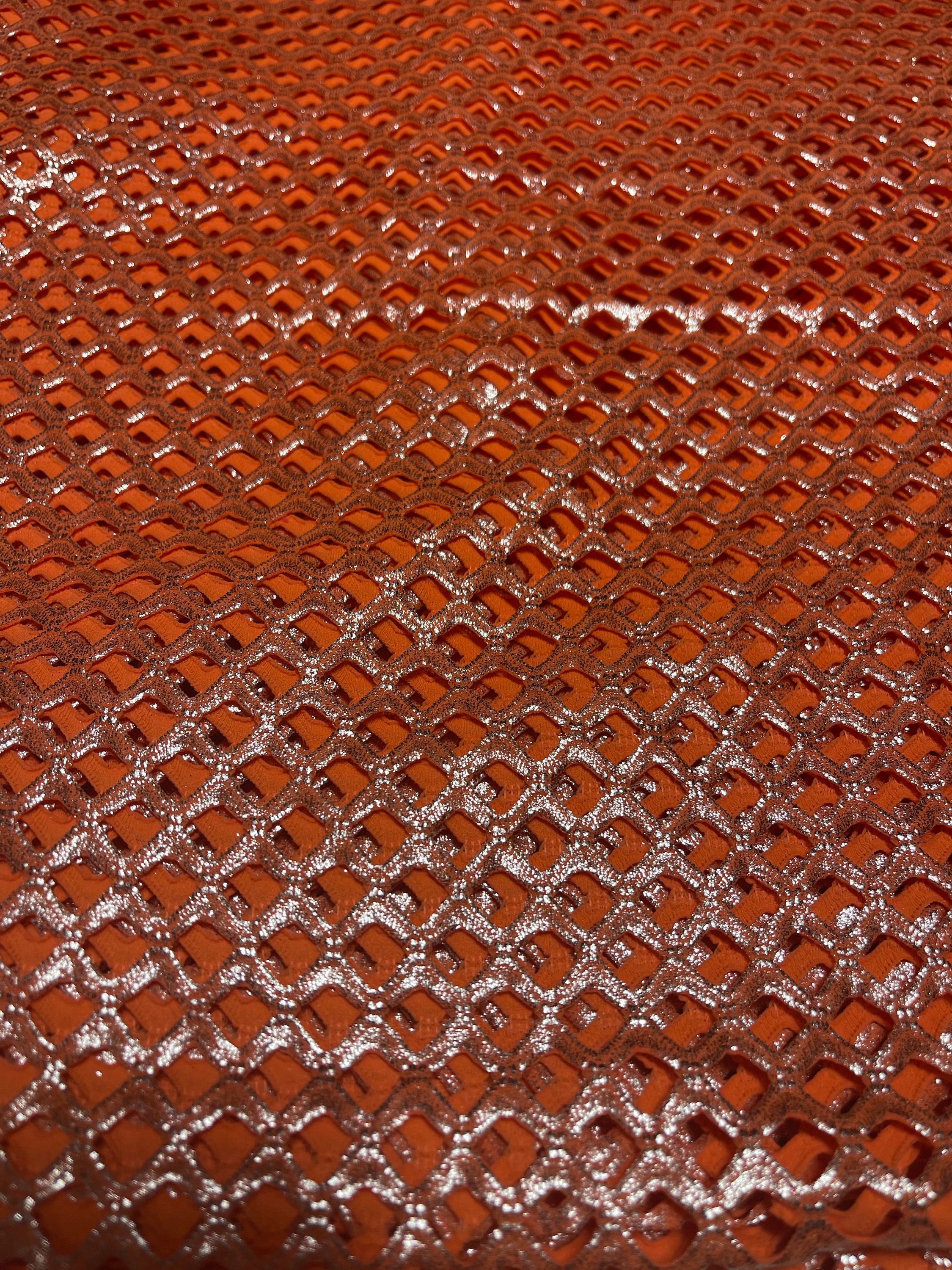 Spandex-metallic Stretch Fishnet Fabric-stretch-swimsuit Coverup - Etsy