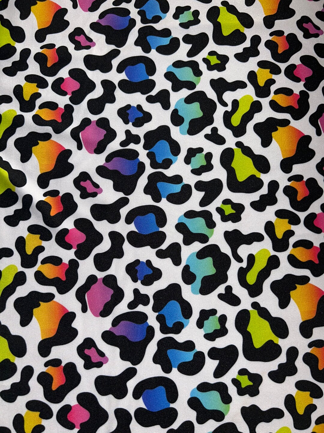 Animal Print Spandex 4-way Stretch Activewear Fabric Hair Bows Animal ...