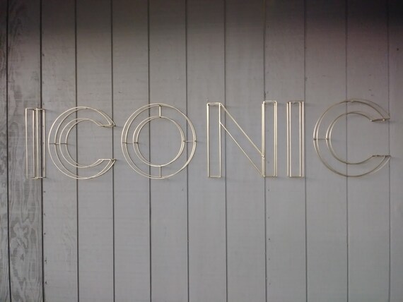 ICONIC Wall Letters 15 Tall 3 Dimensional | Etsy