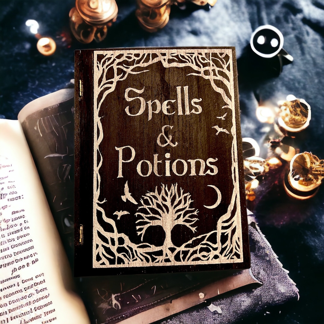 Spells and Potions Faux Book Hidden Compartment - Etsy