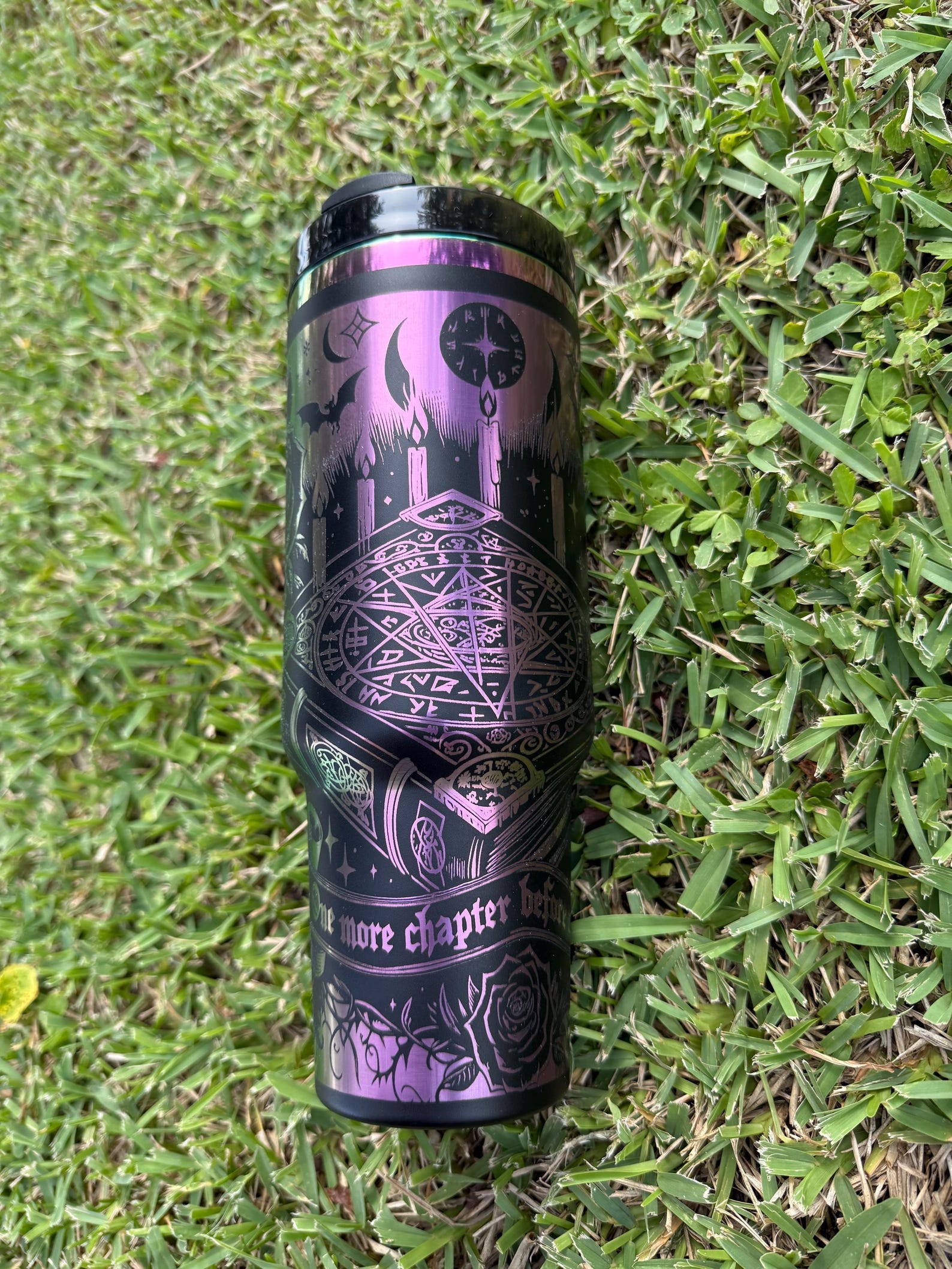 Magical Grimoire Gothic 40 Oz Black Chroma Tumbler: Stay Hydrated in ...