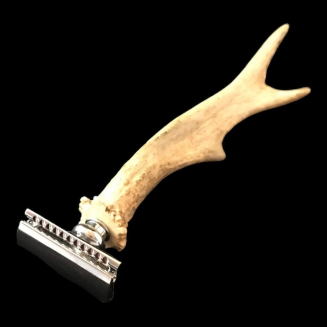 Whitetail Antler Razor: Handmade Safety Razor, Gillette Fusion or Mach ...