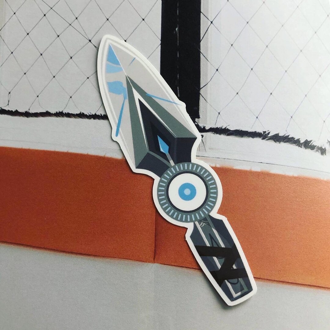 VALORANT - Jett Blue Knife Vinyl Sticker - Etsy