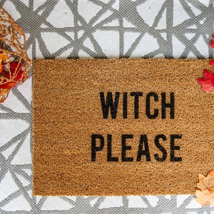 Witch Please Welcome Door Mat - Etsy