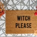 Witch Please Welcome Door Mat - Etsy