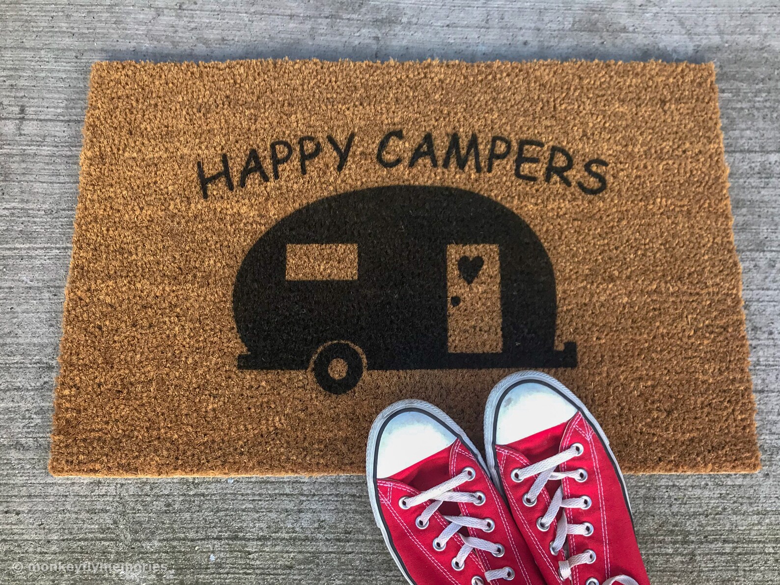 Happy Camper Welcome Door Mat - Etsy Canada
