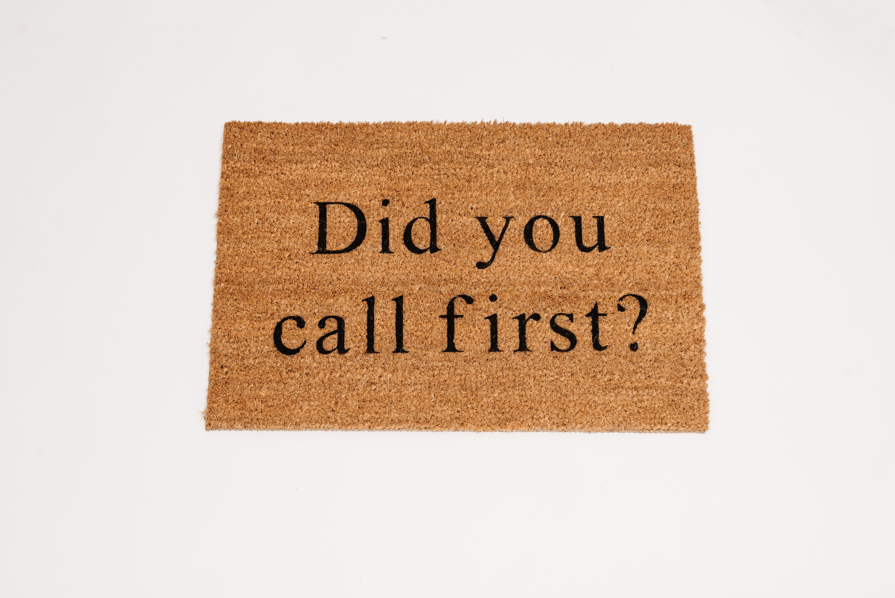 Did You Call First Welcome Door Mat | Etsy