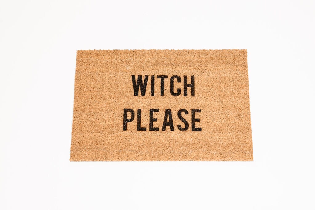 Witch Please Welcome Door Mat - Etsy