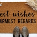 Best Wishes Warmest Regards Welcome Door Mat - Etsy