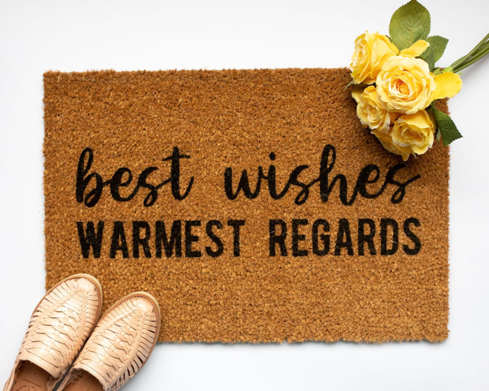 Best wishes warmest regards Welcome Door Mat | Etsy