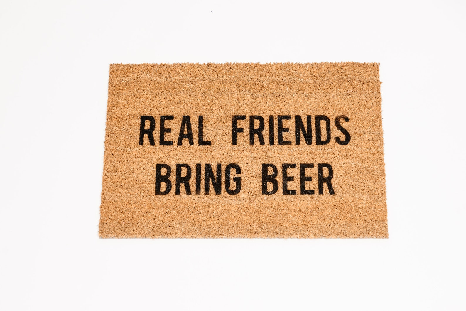 Real Friends Bring Beer Welcome Door Mat | Etsy