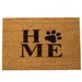 Home paw Print Welcome Door Mat - Etsy