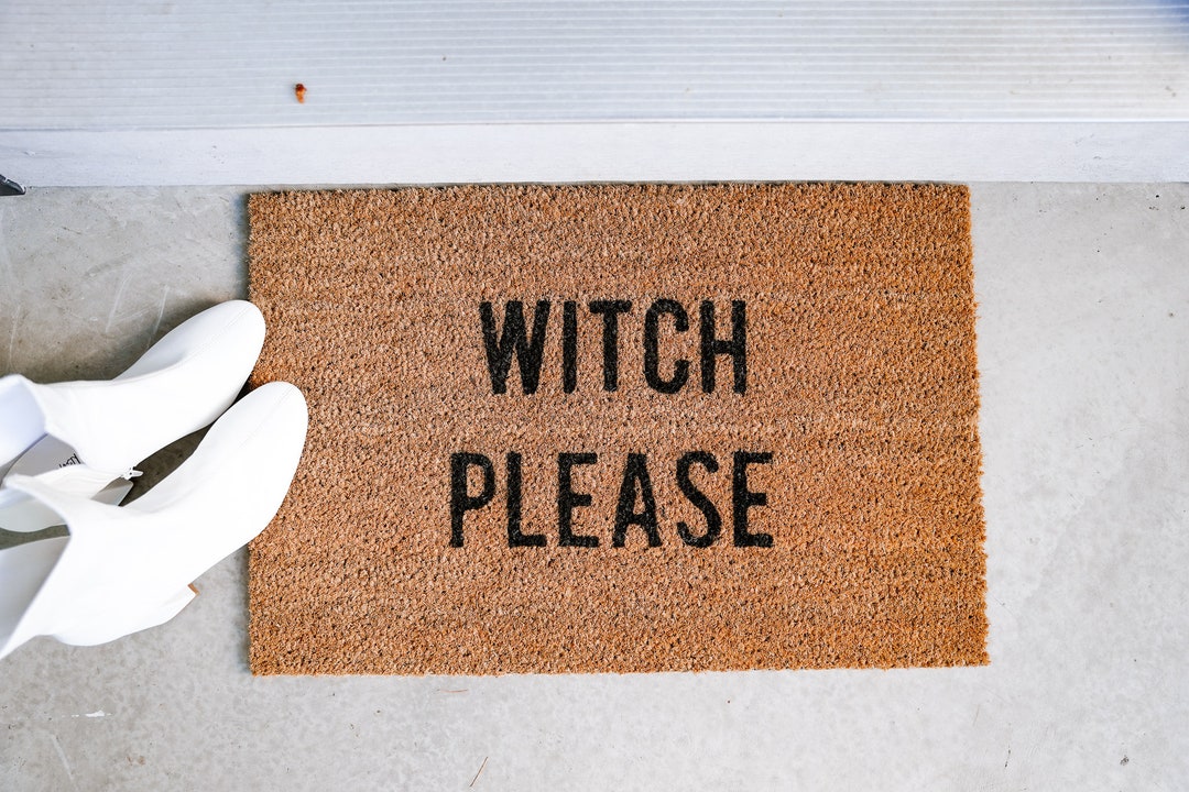 Witch Please Welcome Door Mat - Etsy