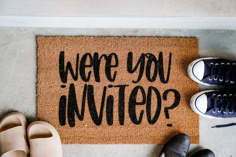 Were You Invited? Door Mat - Etsy