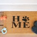Home paw Print Welcome Door Mat - Etsy