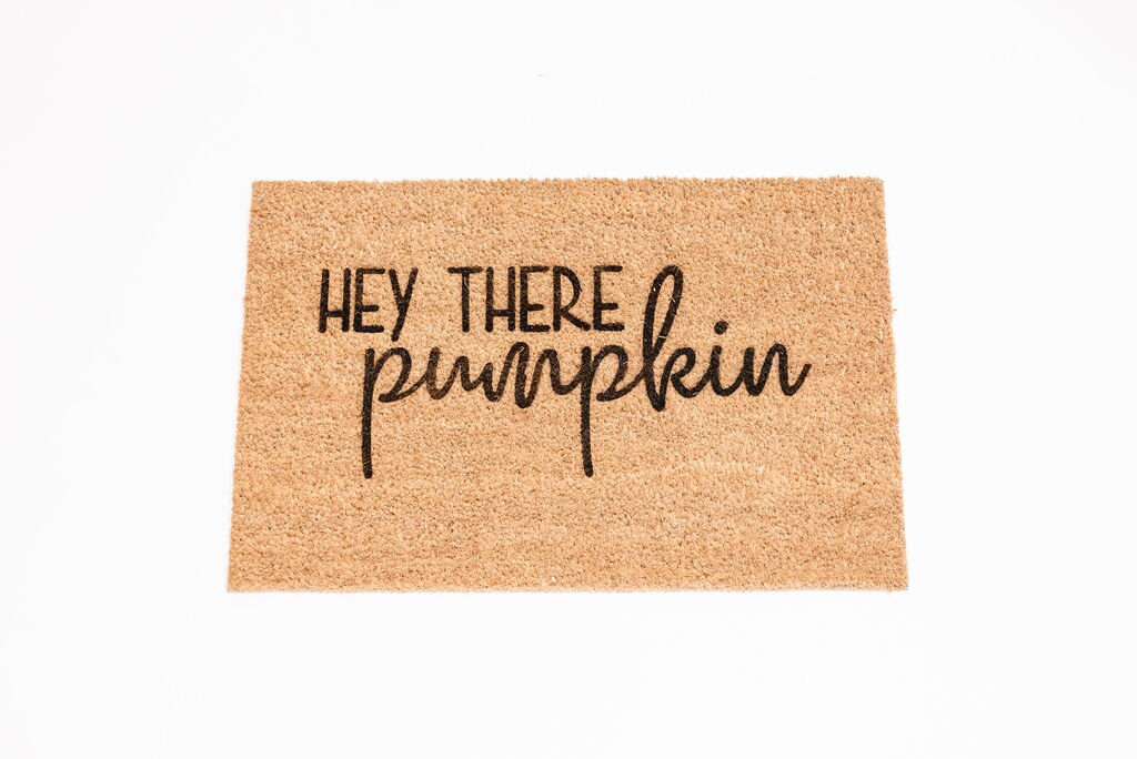 Hey There Pumpkin Welcome Door Mat - Etsy Canada