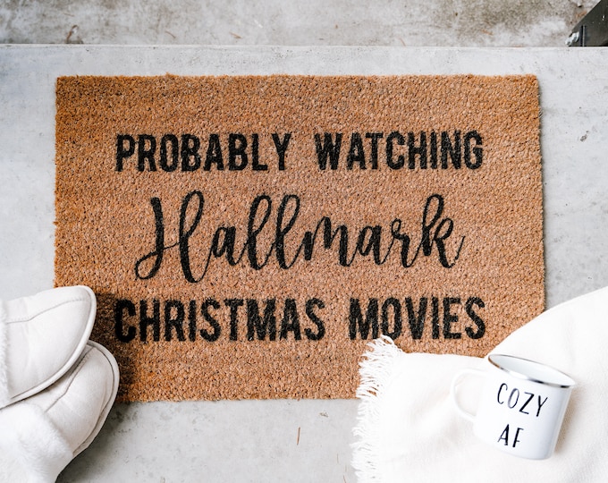 Farm House Rustic Wood Sign SHHH Watching a Hallmark Christmas Movie 7. ...