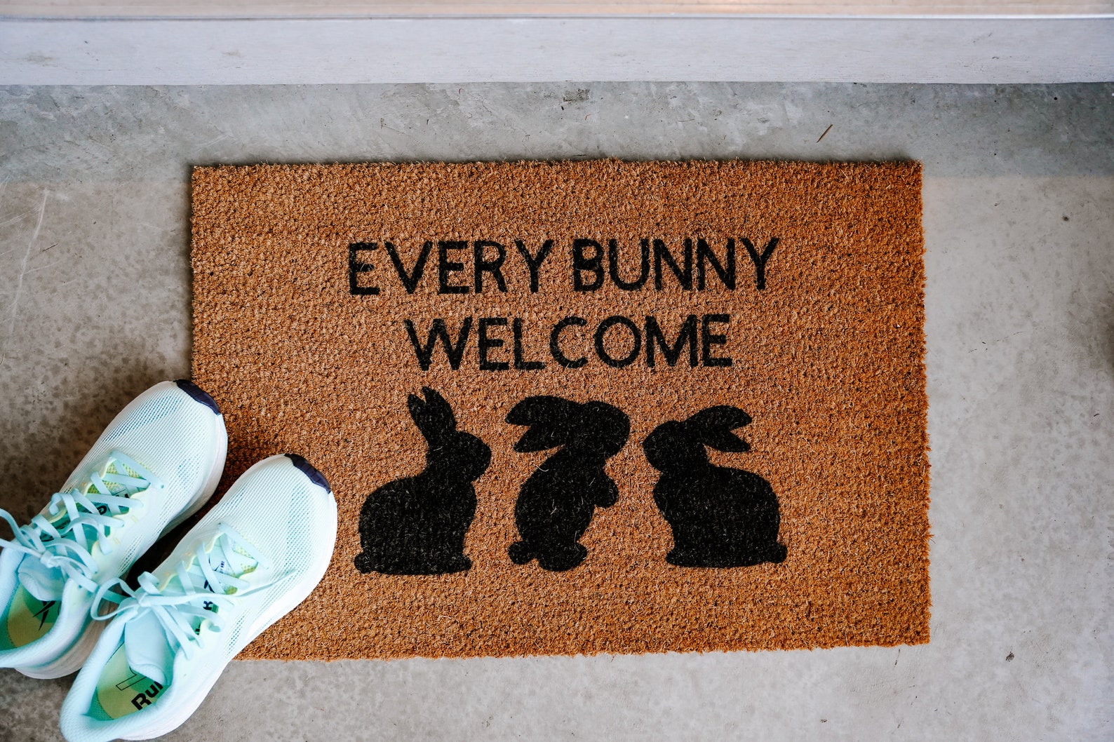 Every Bunny Welcome Door Mat Easter Door Mats - Etsy