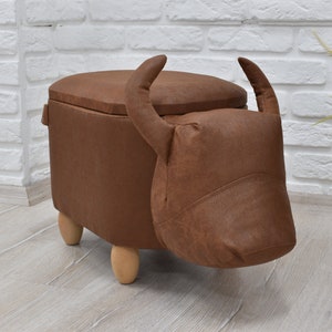 BULL Footrest a Creative Design for Living Rooms Footstool, Upholstered ...