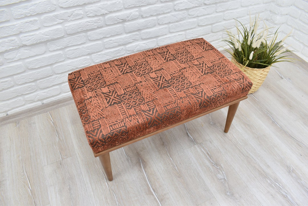 Classy Ottoman Bench With Upholstered Seat - Vanity Chair - Footstool ...