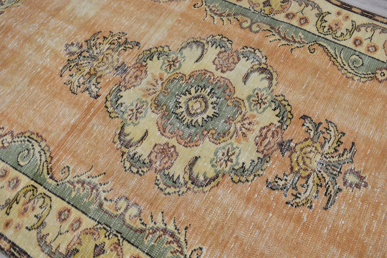Peach Color Rug Oushak Rug Large Rug Oushak Rug Vintage - Etsy