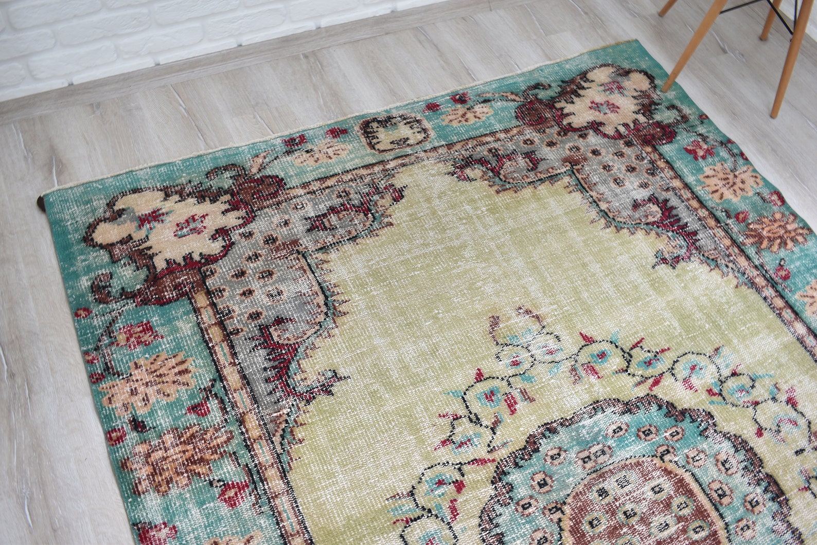 Large Area Rug 6 X 8.5 Ft Turkish Rug Vintage Turkey Rug - Etsy