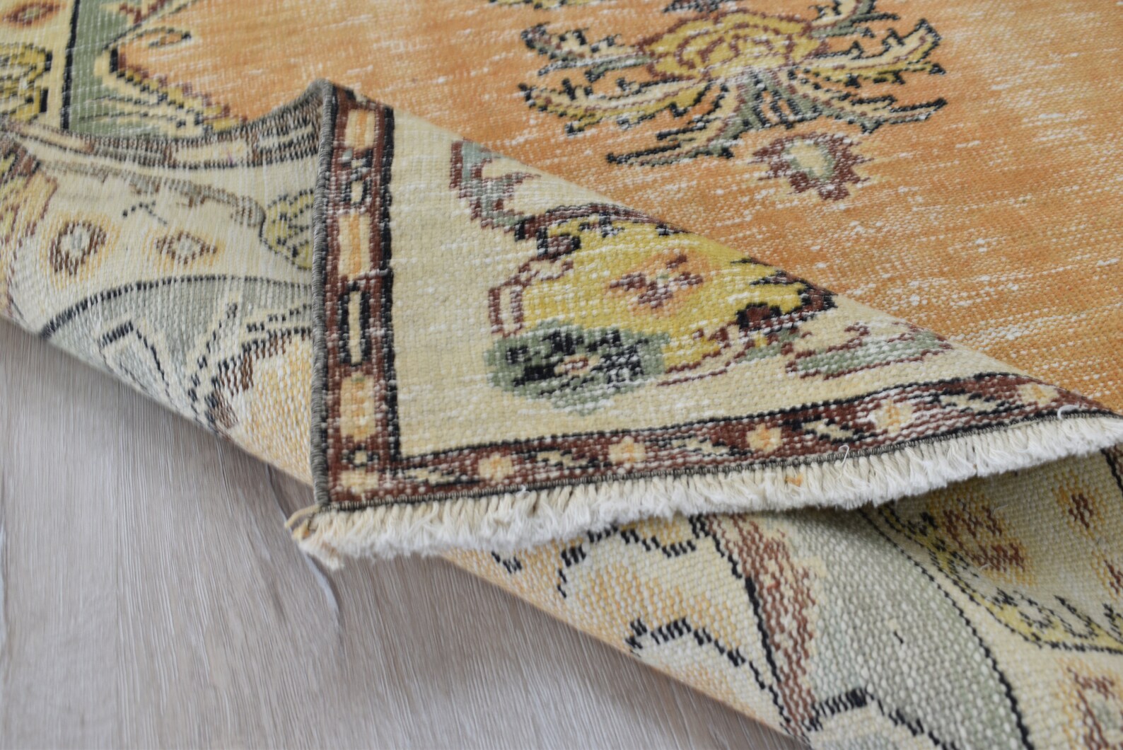 Peach Color Rug Oushak Rug Large Rug Oushak Rug Vintage - Etsy