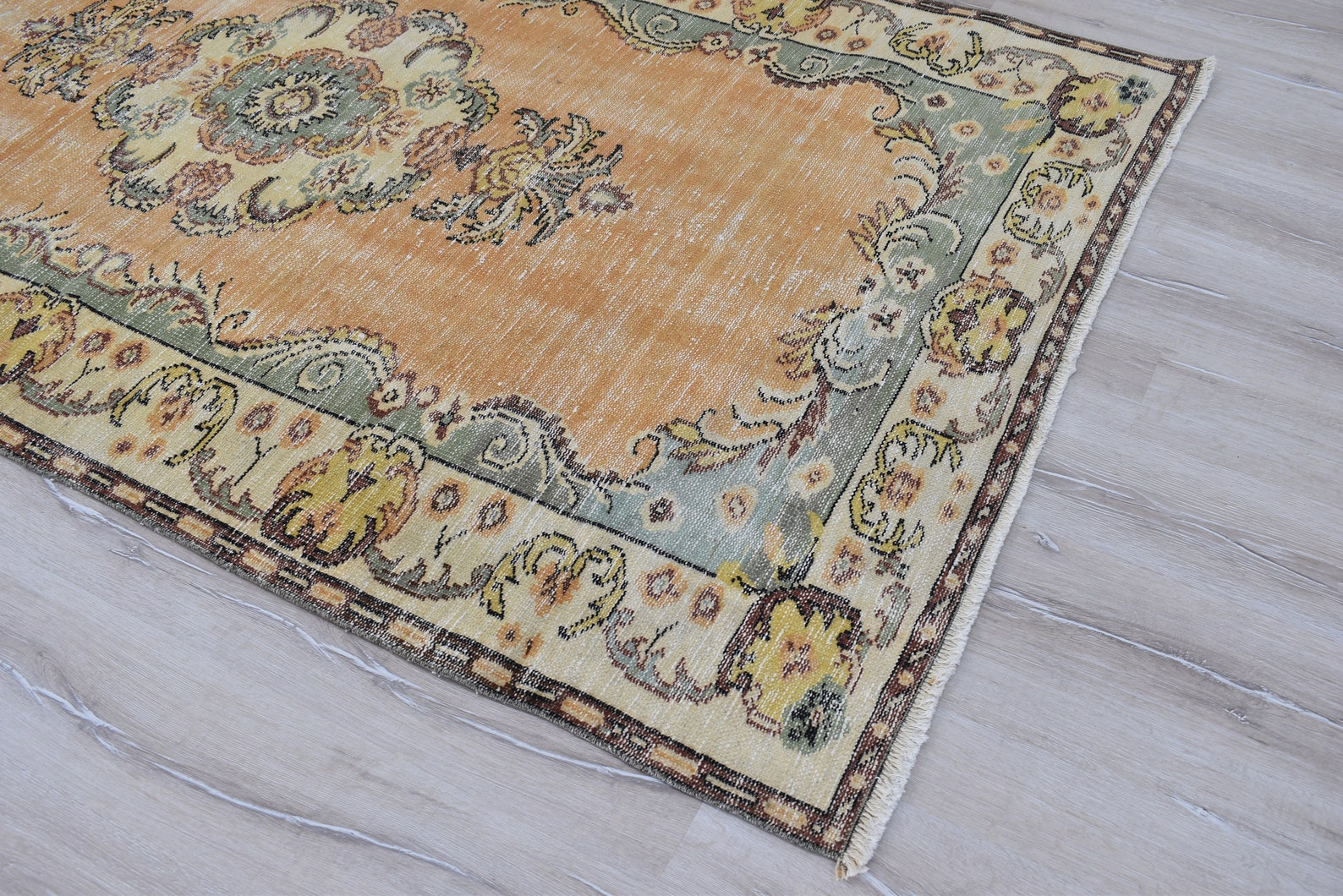 Peach Color Rug Oushak Rug Large Rug Oushak Rug Vintage - Etsy