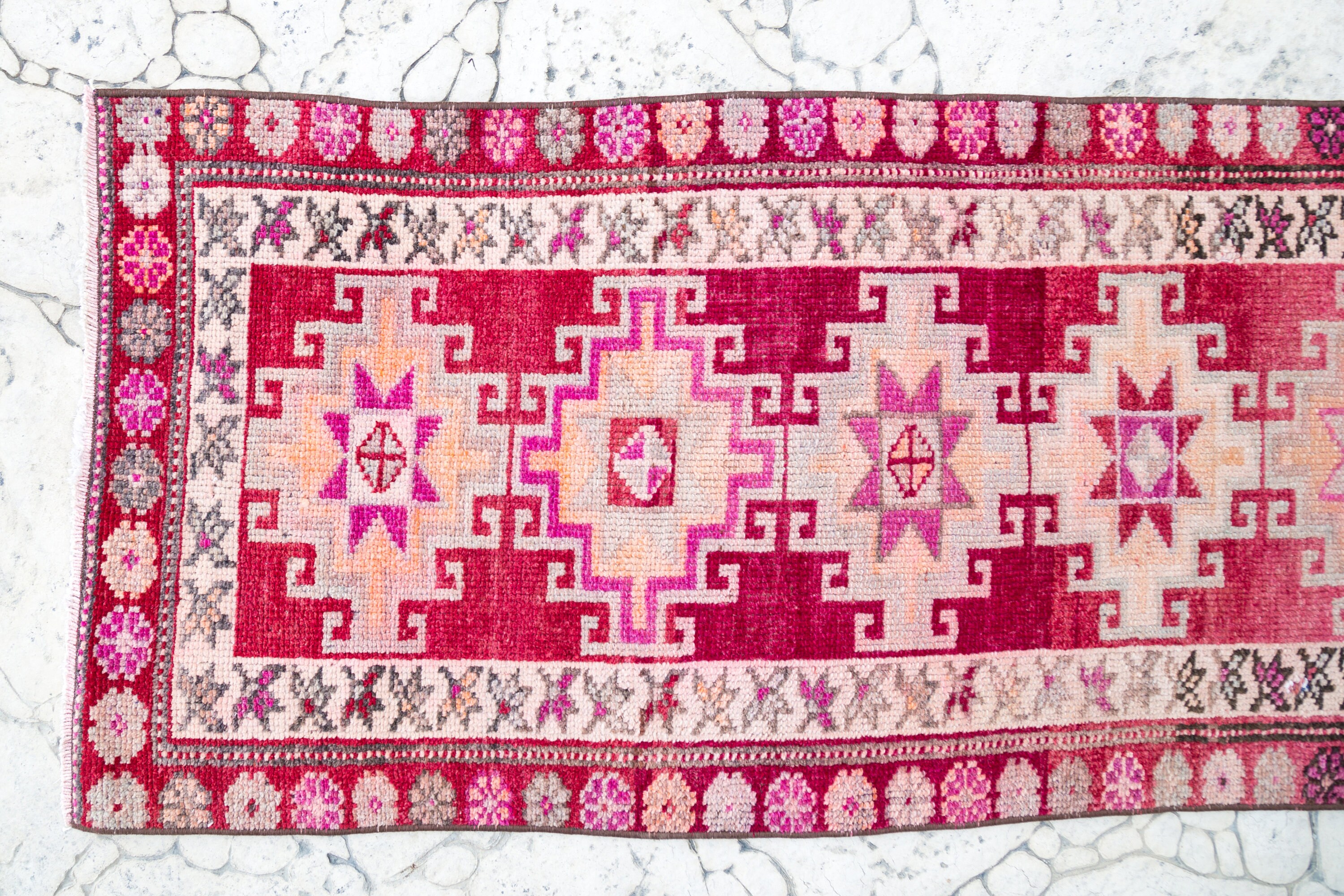 Handmade Runner Rug 2.6 X 12.5 Feet Antique Long Runner Rug | Etsy