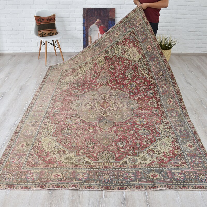 Large Vintage Rug - Etsy