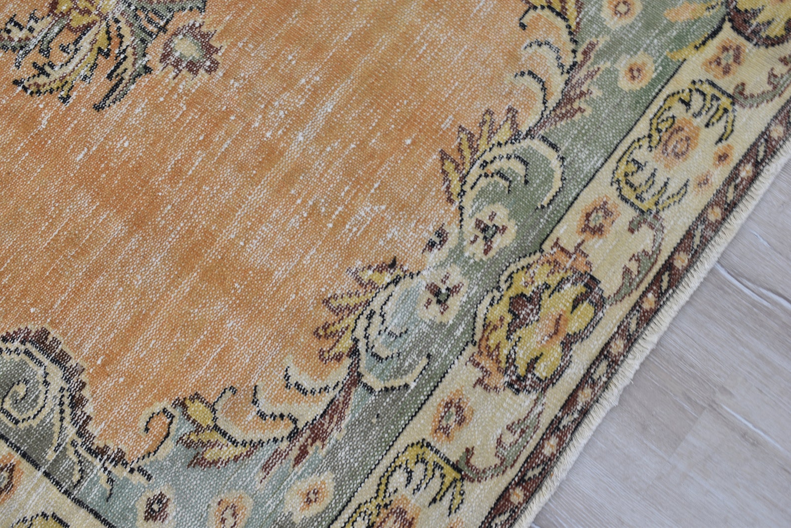 Peach Color Rug Oushak Rug Large Rug Oushak Rug Vintage - Etsy