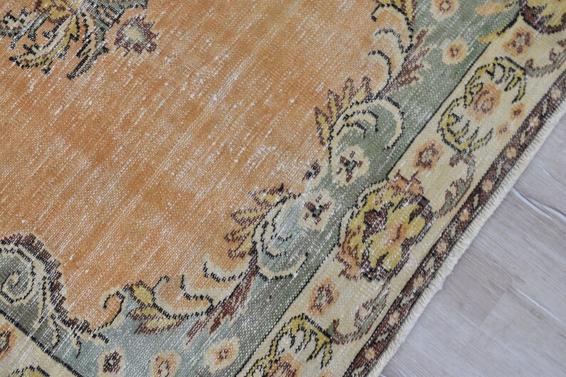 Peach Color Rug Oushak Rug Large Rug Oushak Rug Vintage - Etsy