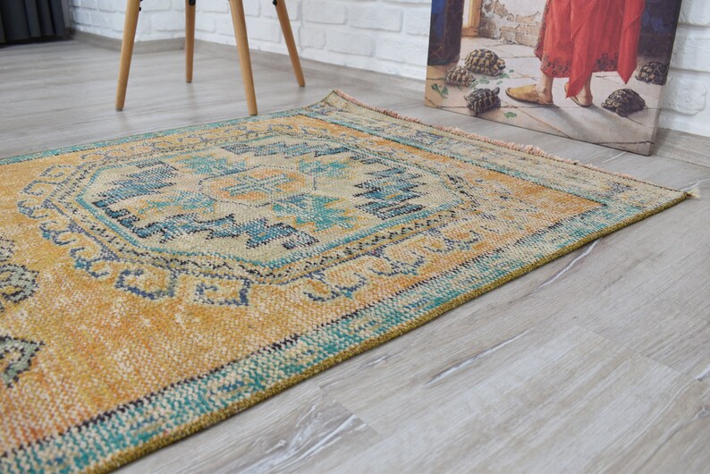 Slim Runner Rug Vintage Rug Narrow Rug Oushak Runner Rug - Etsy