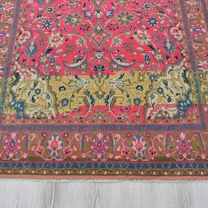 Pink Vintage Rug, FREE SHIPPING, Handmade Rug, 4'3 X 8'7 , Bohemian Rug ...