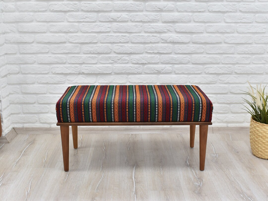 Upholstered Bedroom Bench - Make up Bench - Bed Front Ottoman Bench ...