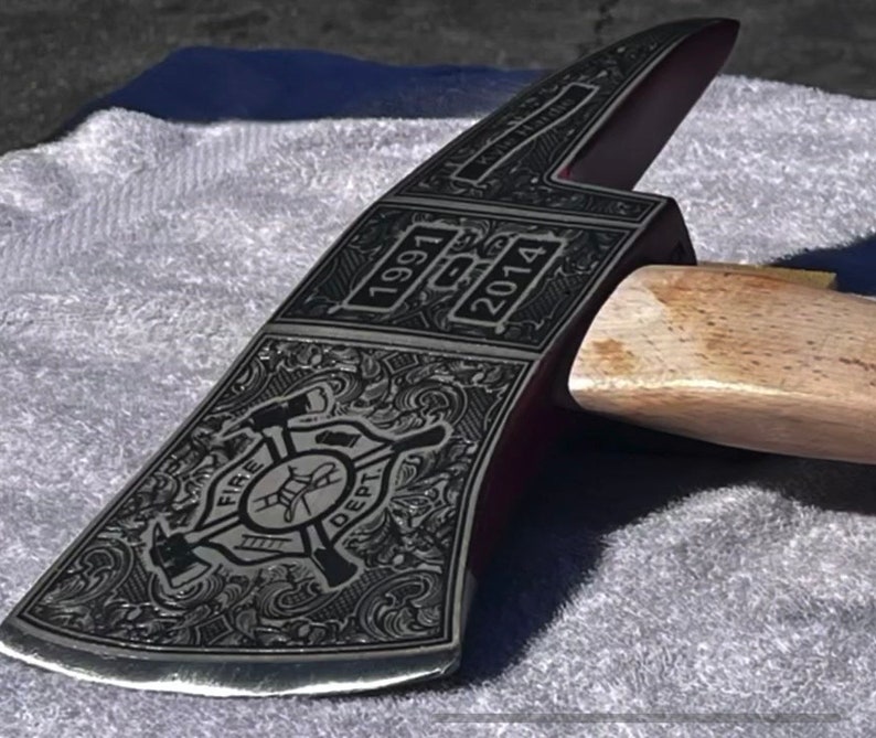 Digital File Only, Firemans Axe, Firemans Axe Engraving, SVG Files ...