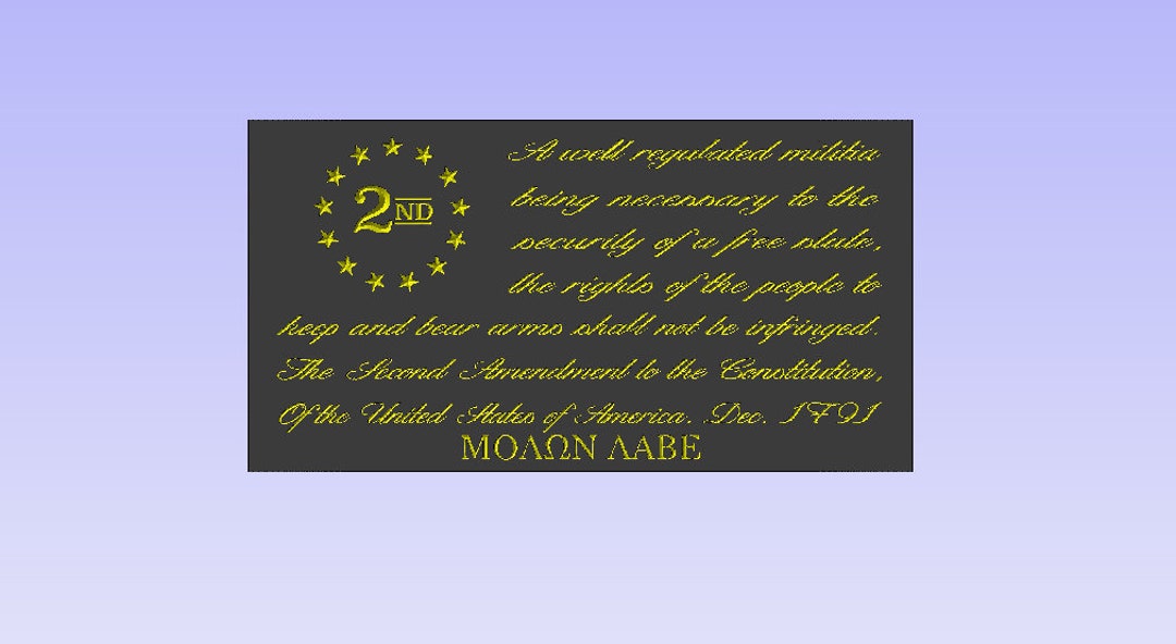 2A Flag With 2nd Amendment as Stripes - Etsy