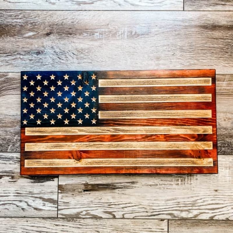 Wood American Flag - Etsy