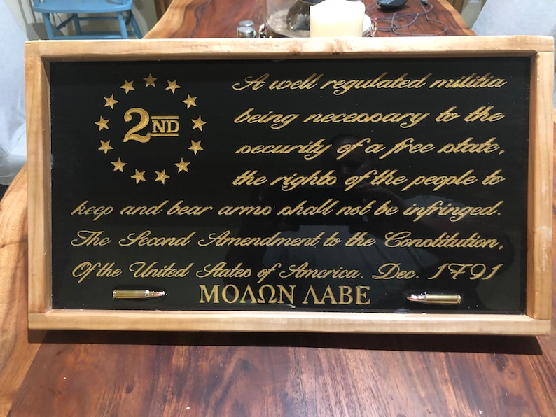 2A Flag With 2nd Amendment as Stripes - Etsy