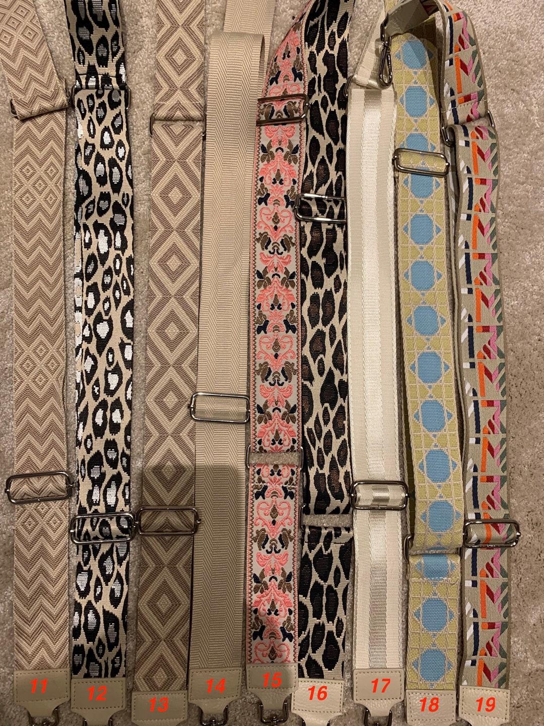 Beautiful Bag Straps Fabric Straps Straps to Light Beige Cream With ...